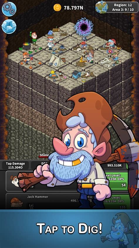 Tap Tap Dig Idle Clicker Game скачать Мод бесконечные деньги APK на Android
