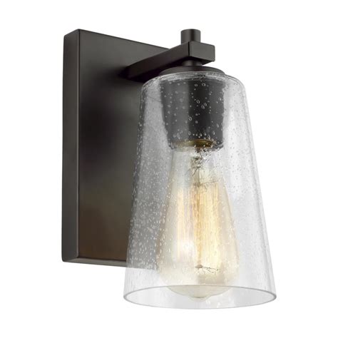 Feiss Mercer 1 Light Oil Rubbed Bronze Sconce Vs24301orb The Home Depot