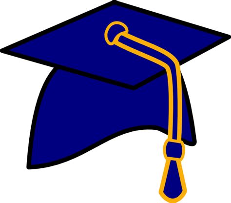 Blue Graduation Cap Png Clip Art Library