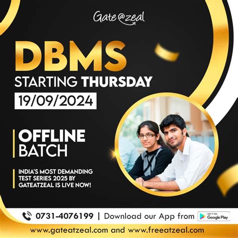Gateatzeal On Linkedin Dbms Gate2025 Gateexam Gatepreparation Gatecoaching Engineeringexams