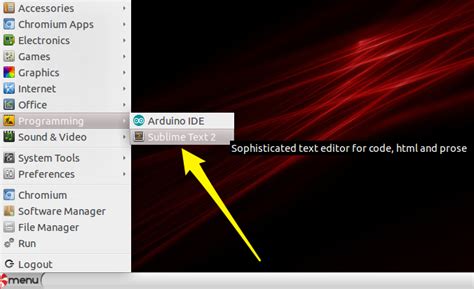 howto sublime text arduino programming ide on peppermint os