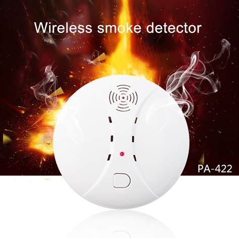 Wireless Smoke Detector Sensitive Photoelectric Fi Vicedeal