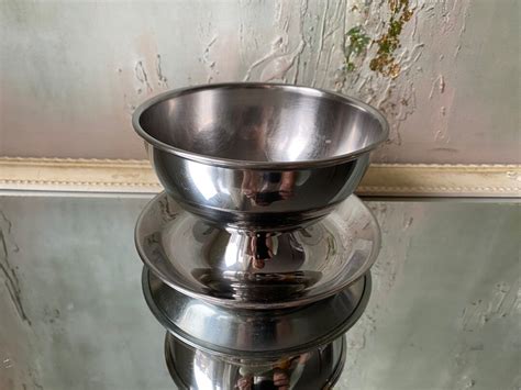 Vintage Souce Serving Bowl Mid Century Cultura Stainless Steel Sweden