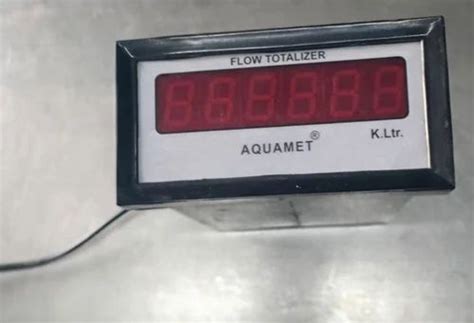 Led Plastic Body Aquamet Flow Totalizer Digital Flow Meter For Automotive Water At Best Price