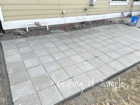 How To Build A Diy Backyard Patio With Pavers Keeping It Simple