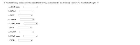 1 A Microprocessor Instruction Set Includes The