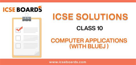 Understanding Computer Applications With Bluej Class ICSE Solutions