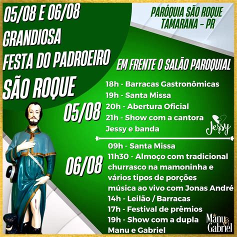 Festa Do Padroeiro São Roque Arquidiocese De Londrina