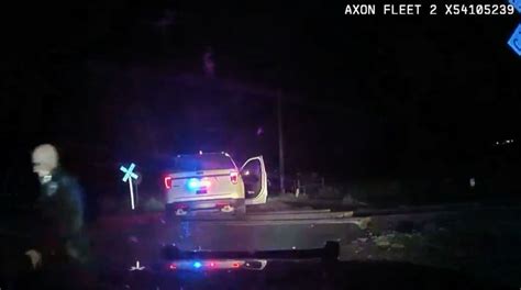 Video Shows Moment Train Hits Police Car With Suspect Inside
