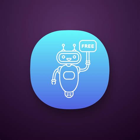 Chatbot Com ícone Do App De Bolha De Fala Grátis Interface De Usuário