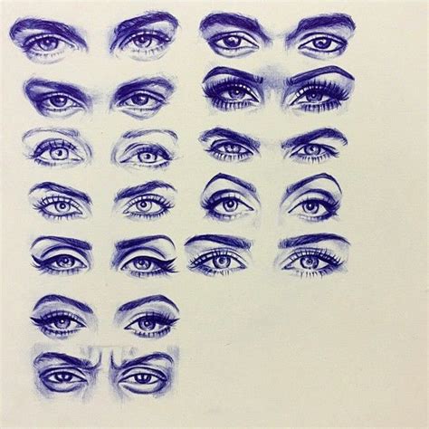 Different Types Of Eyes Drawing