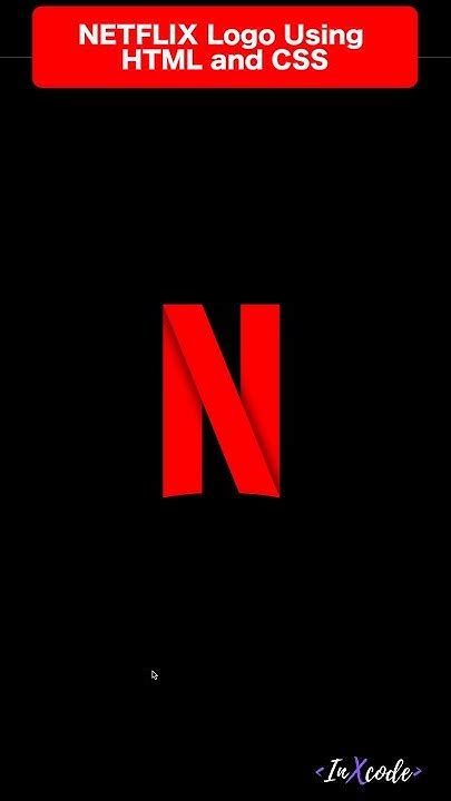 Netflix Logo in React JS using HTML and CSS | #shorts #reactjs #html # ...