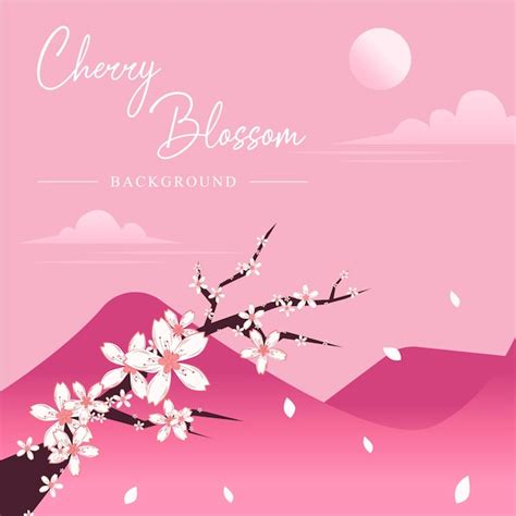 Premium Vector | Cherry blossom background
