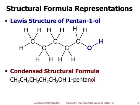 Pentanol Lewis Structure