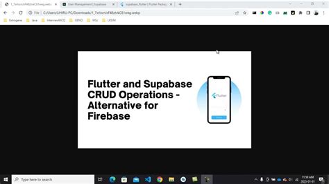 Flutter And Supabase Crud Operations Tutorial Alternative For Firebase