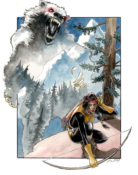 Dani Moonstar Vs Demon Bear By Danielgovar On Deviantart
