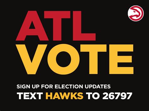 Hawks Culminate Atl Vote Campaign With Spotlight Before Game Vs Milwaukee On Nov 7
