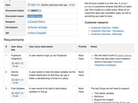 Agile Requirements Gathering Template Agile Requirements Gathering