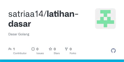 Github Satriaa Latihan Dasar Dasar Golang
