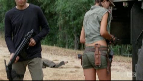Naked Christian Serratos In The Walking Dead