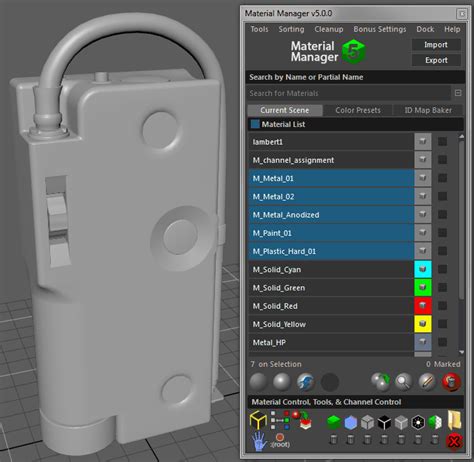 material manager for maya free texturing scripts plugins downloads