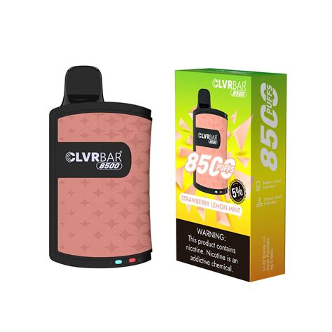 Clvrbar Disposable Device 8500 Puffs Strawberry Lemon Mint Clvrbar