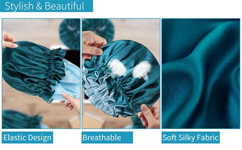 Satin Bonnet For Black Women Sleeping Silk Bonnets For Curly Hair Adjustable Hair Bonnets For