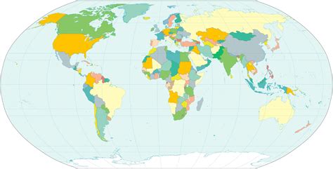 Blank World Map With Countries