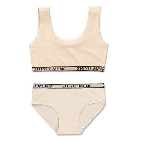 Girls Bra Development Period Wrapped Chest Panty S Grandado