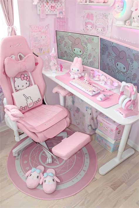 Milkyfaeriee Instagram Sanrio My Melody Room Setup Værelse