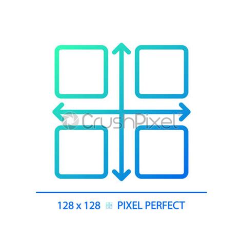 Matrix Chart Gradient Linear Vector Icon Stock Vector 6337399