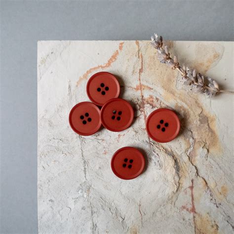 4 Holes Mat Button 20 Mm Mahogany Ikatee Sewing Patterns