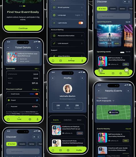 Event Booking Mobile App Ui Design Behance