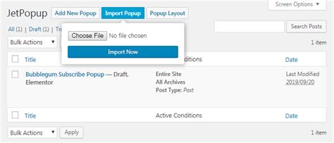 How To Export Or Import Pop Up Templates — Jetpopup Crocoblock