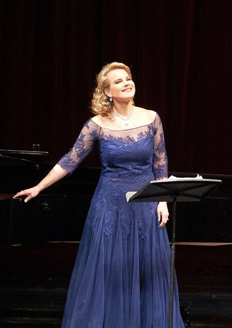 Elina Garanca In Lace Detail Navy Dress Arte Musicale
