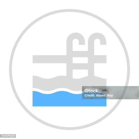 수영장 사다리 아이콘 디자인에 대한 스톡 벡터 아트 및 기타 이미지 디자인 물 바다 Istock