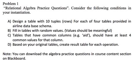 Solved Relational Algebra Practice Questions Consider The Chegg