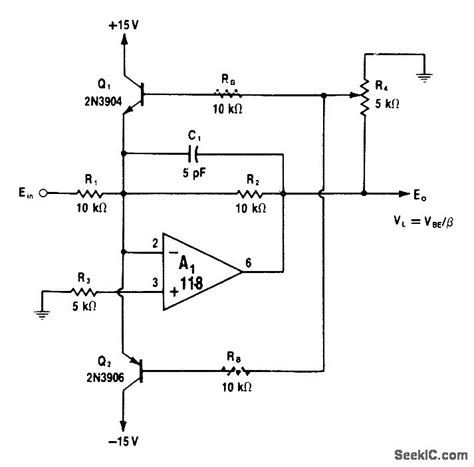 Symmetrical Bioplar Basic Circuit Circuit Diagram