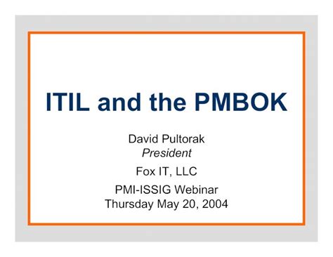 Pdf Itil And Pmbok Dokumen Tips