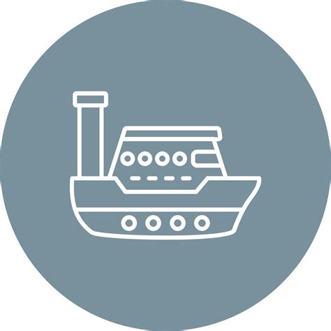 Ship Multicolor Circle Line Inverted 11401653 Vector Art At Vecteezy