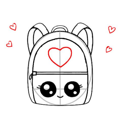 How To Draw A Cute Backpack Drawing Easy Drawings For Newbies