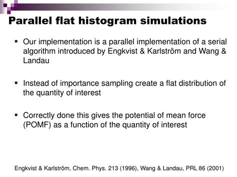 Ppt Parallel Flat Histogram Simulations For Dna Condensation