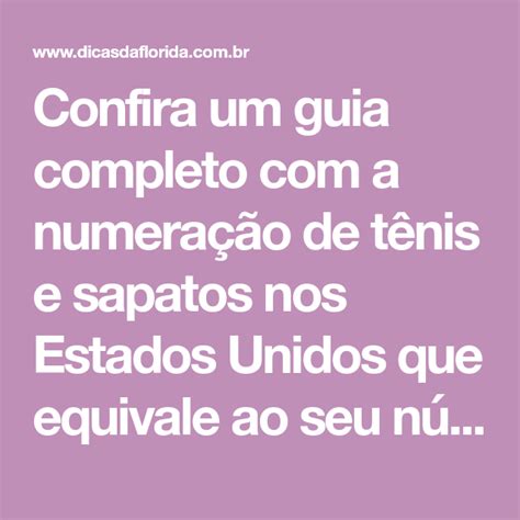 Numeração de tênis e sapato EUA x Brasil 2019 Estados unidos Tenis