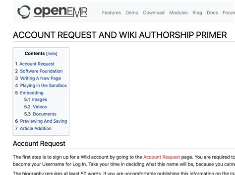 Howto Use The Openemr Wiki Day To Day Users Openemr Community