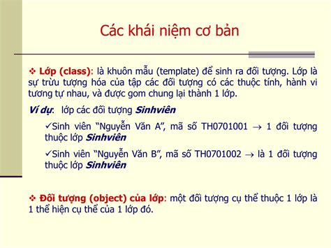 Bài Giảng Lập Trình Java Chương 2 Đặc điểm Cơ Bản Về Lập Trình Hướng