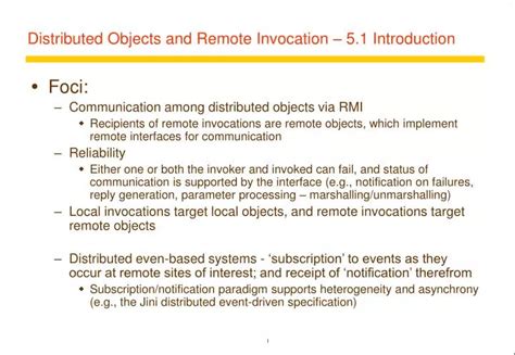Ppt Distributed Objects And Remote Invocation Introduction