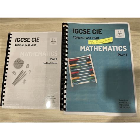 Igcse Mathematics 0580 Topical Past Paper Questions Part 1 2 And 3