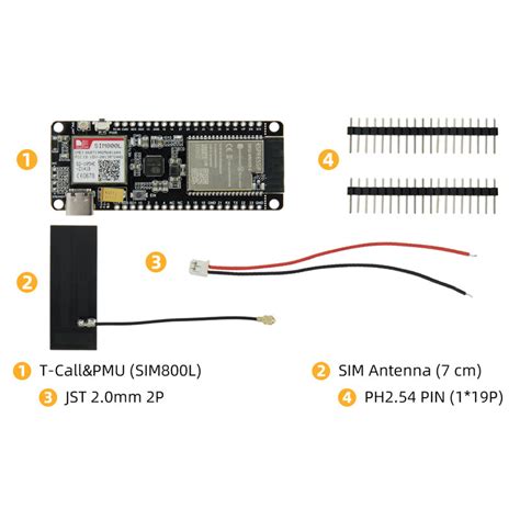 Lilygo® Ttgo T Callandpmu Esp32 Sim800l Ch9102 Development Board Wifi