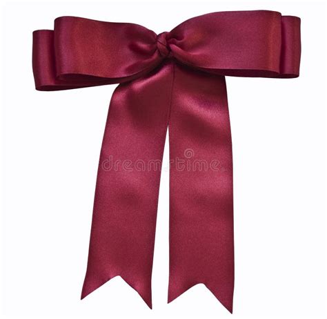 Red Satin Ribbon With Bow Stock Image Image Of Christmas 17698731