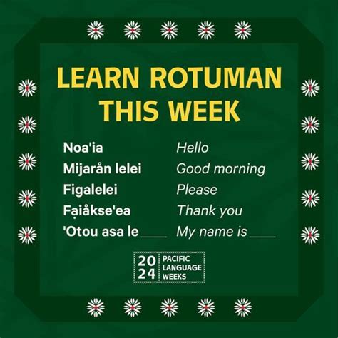Rotuman Rotumanlanguageweek2024 Tui Tuia Learning Circle
